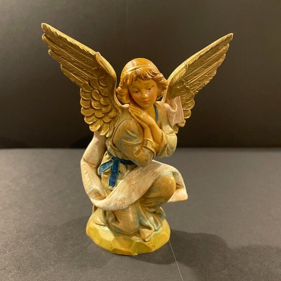 Fontanini | Holiday | Fontanini The Kneeling Angel Nativity Stable ...